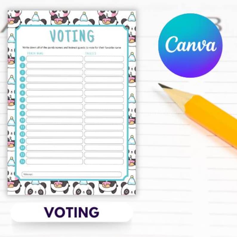 Whats Your Panda Name | Printable Quiz | Birthday Party Game - Etsy