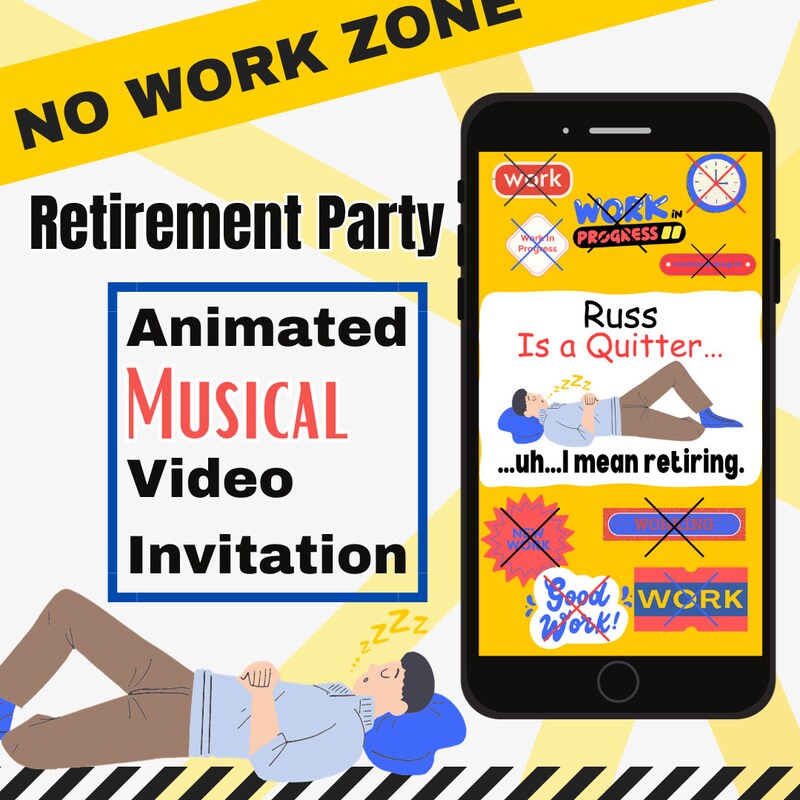 Funny Retirement Video - Etsy