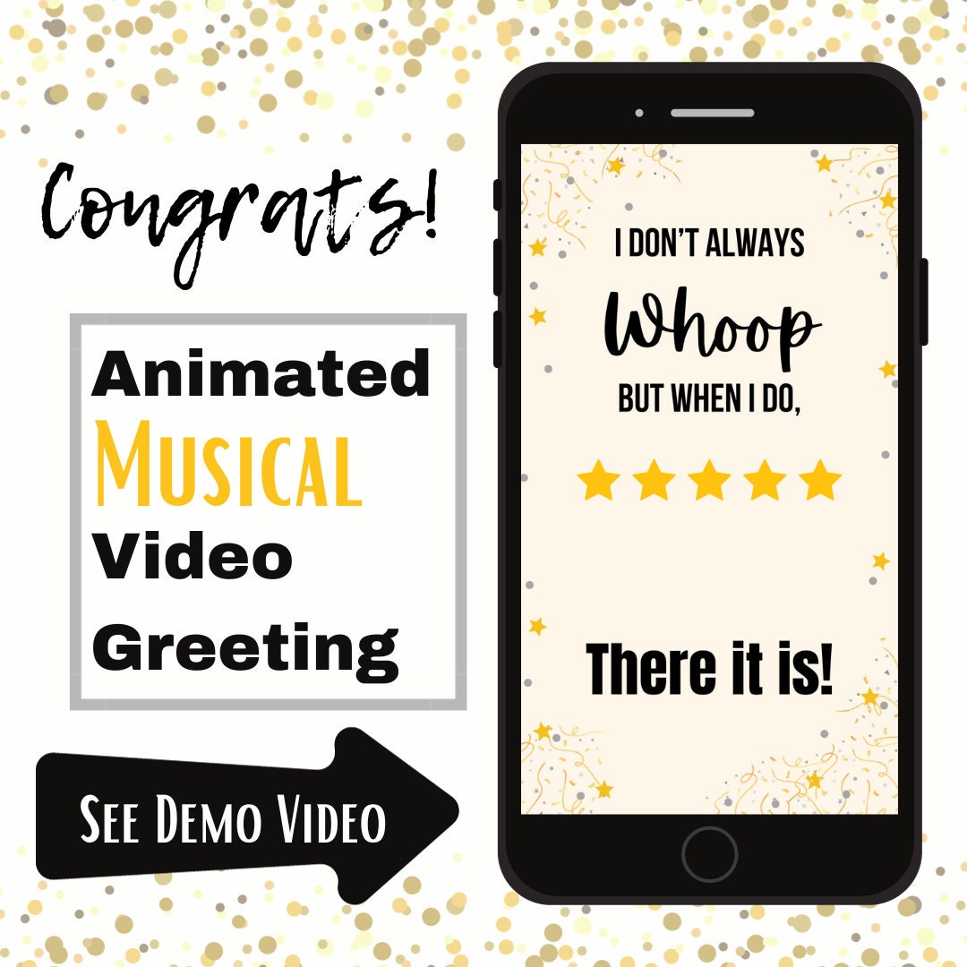 Digital Congratulations Card - Animated Musical Video Greeting ...