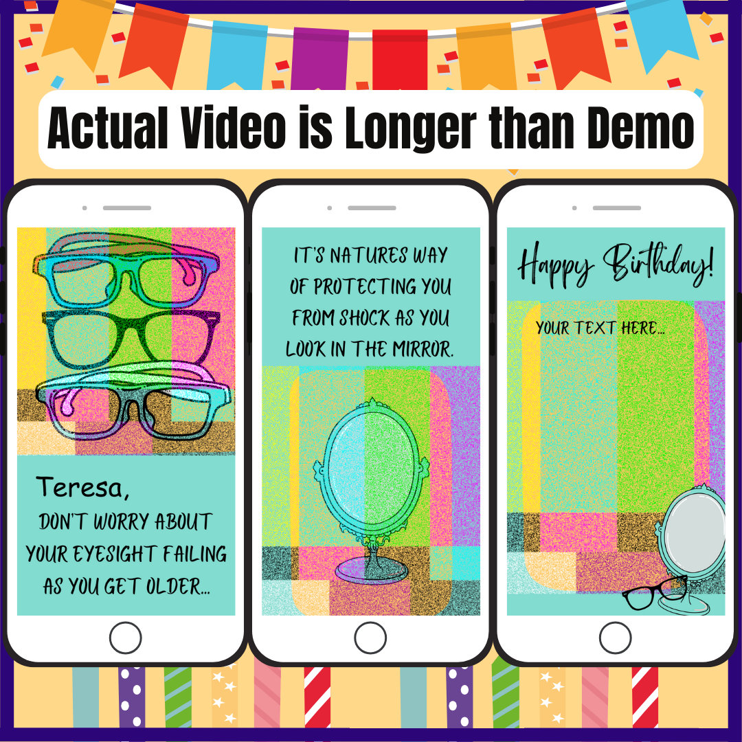 Cheerful and Quirky! Funny Birthday Card Animated Musical Vide Greeting ...