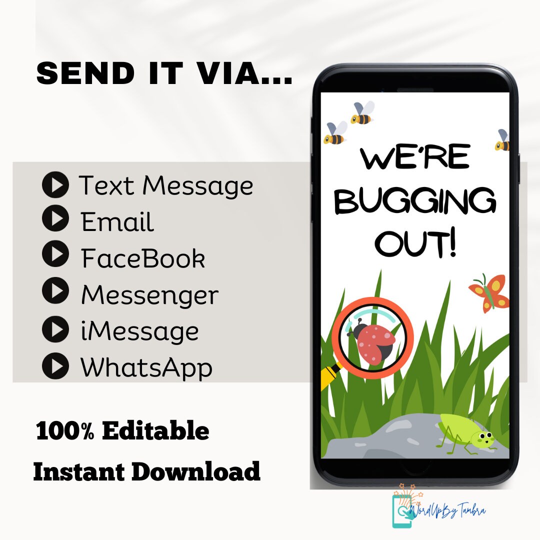 Buzzing Bug Birthday Video Invitation Fun & Animated With Music ...