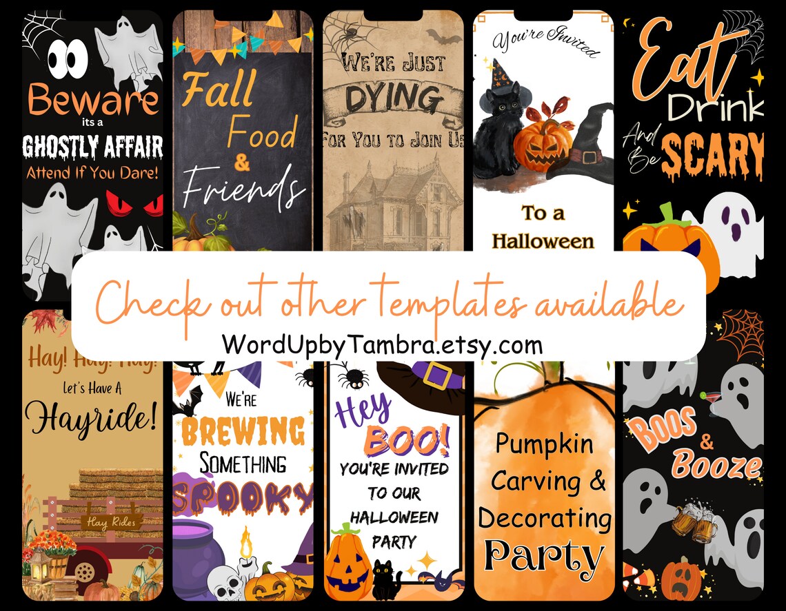 Halloween Party Invitation Personalized Invite for Kids, Teen, Adults ...