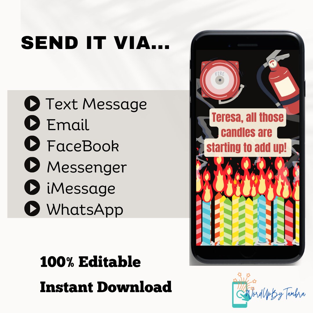 Funny Birthday Card - Digital E-greeting - Unlimited Usage ...