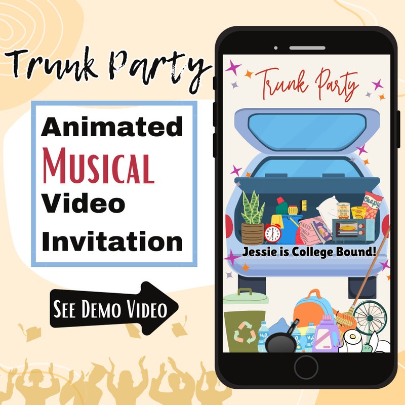 Trunk Party Electronic Invitation - Etsy