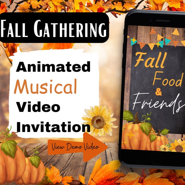 Fall Gathering Invitation - Etsy