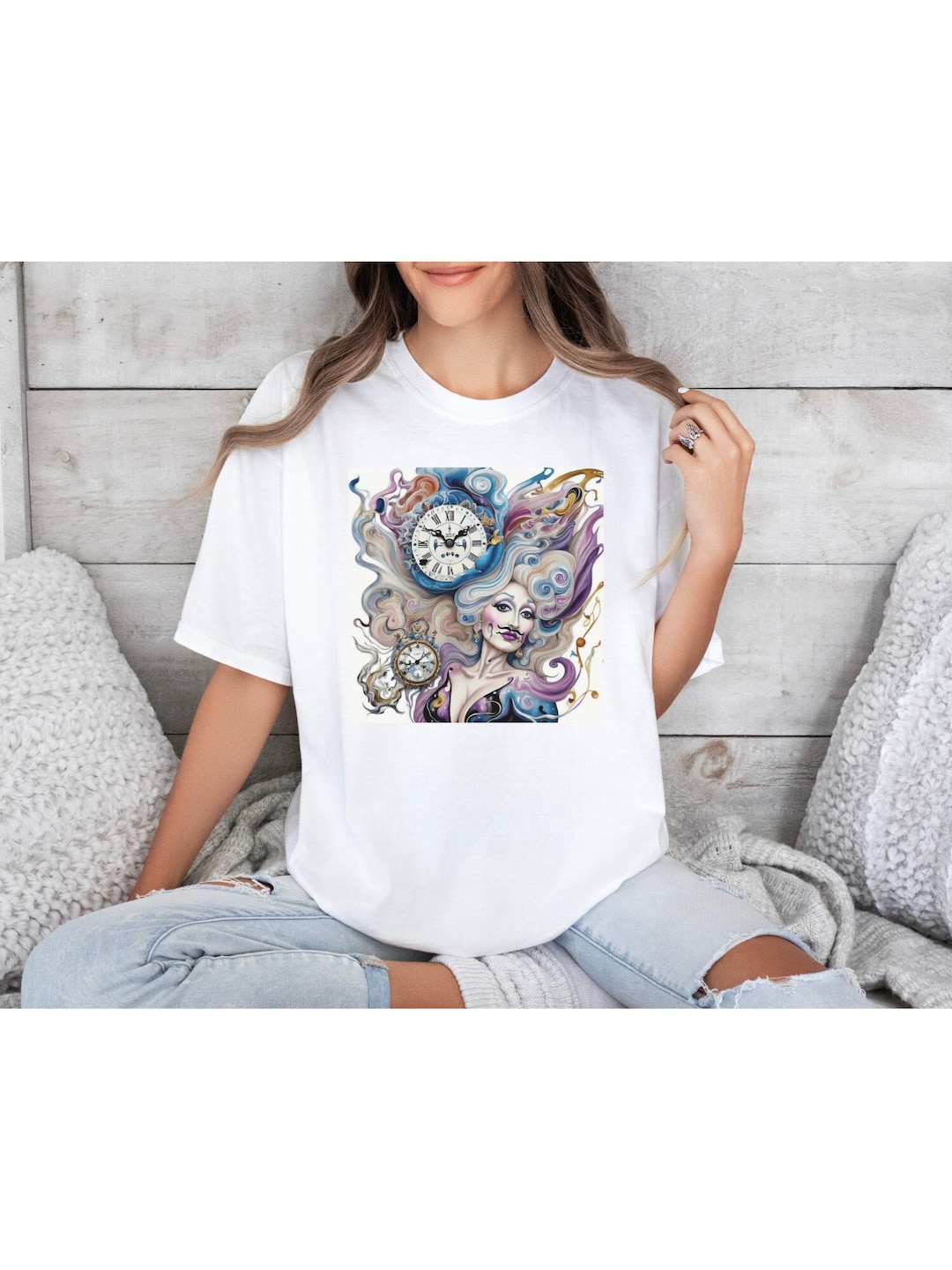 Salvador Dali Parton Shirt, Dolly Parton Salvador Dali Mashup T-shirt ...