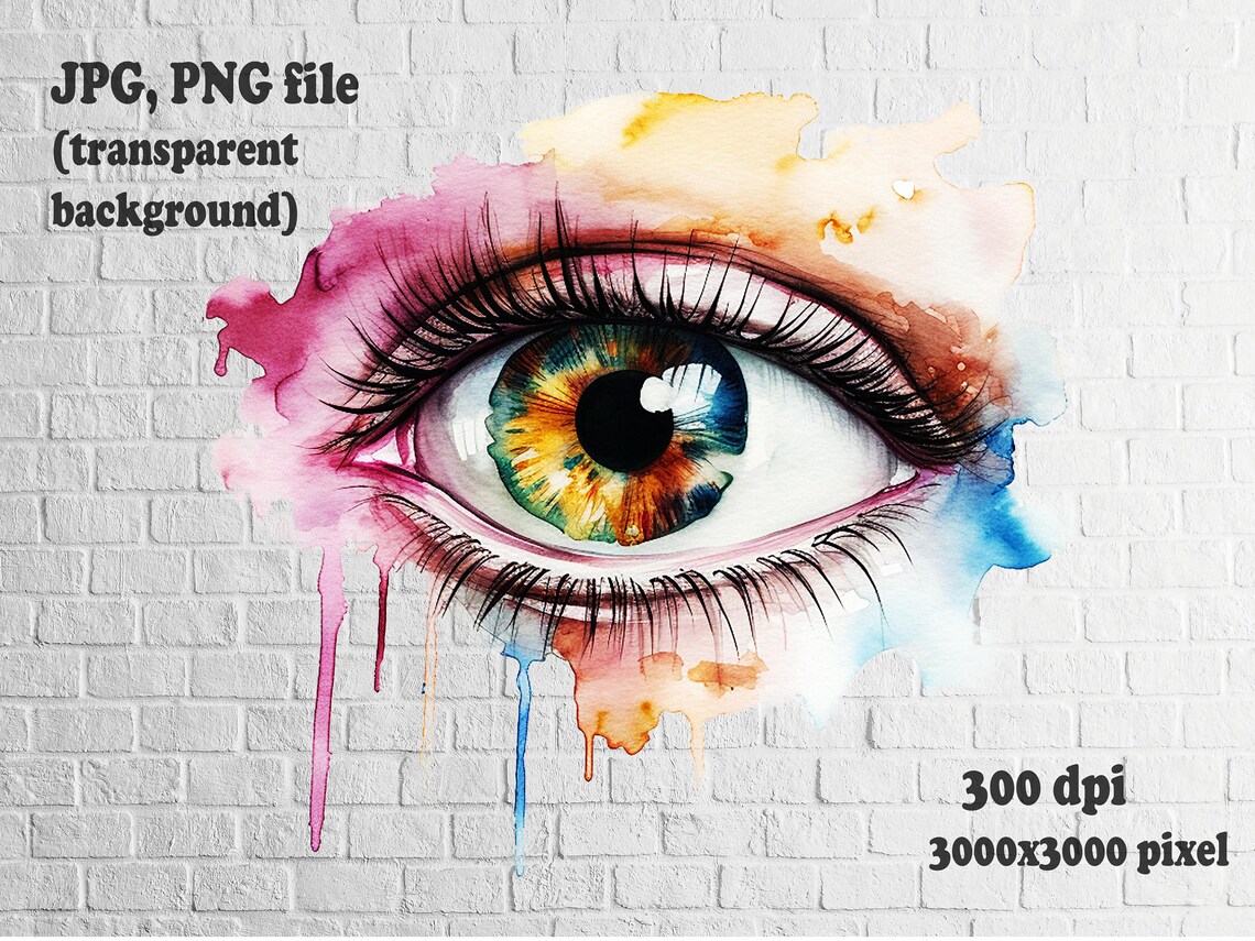 Colorful Eye Design PNG Eye Sublimation Design PNG Graffiti - Etsy