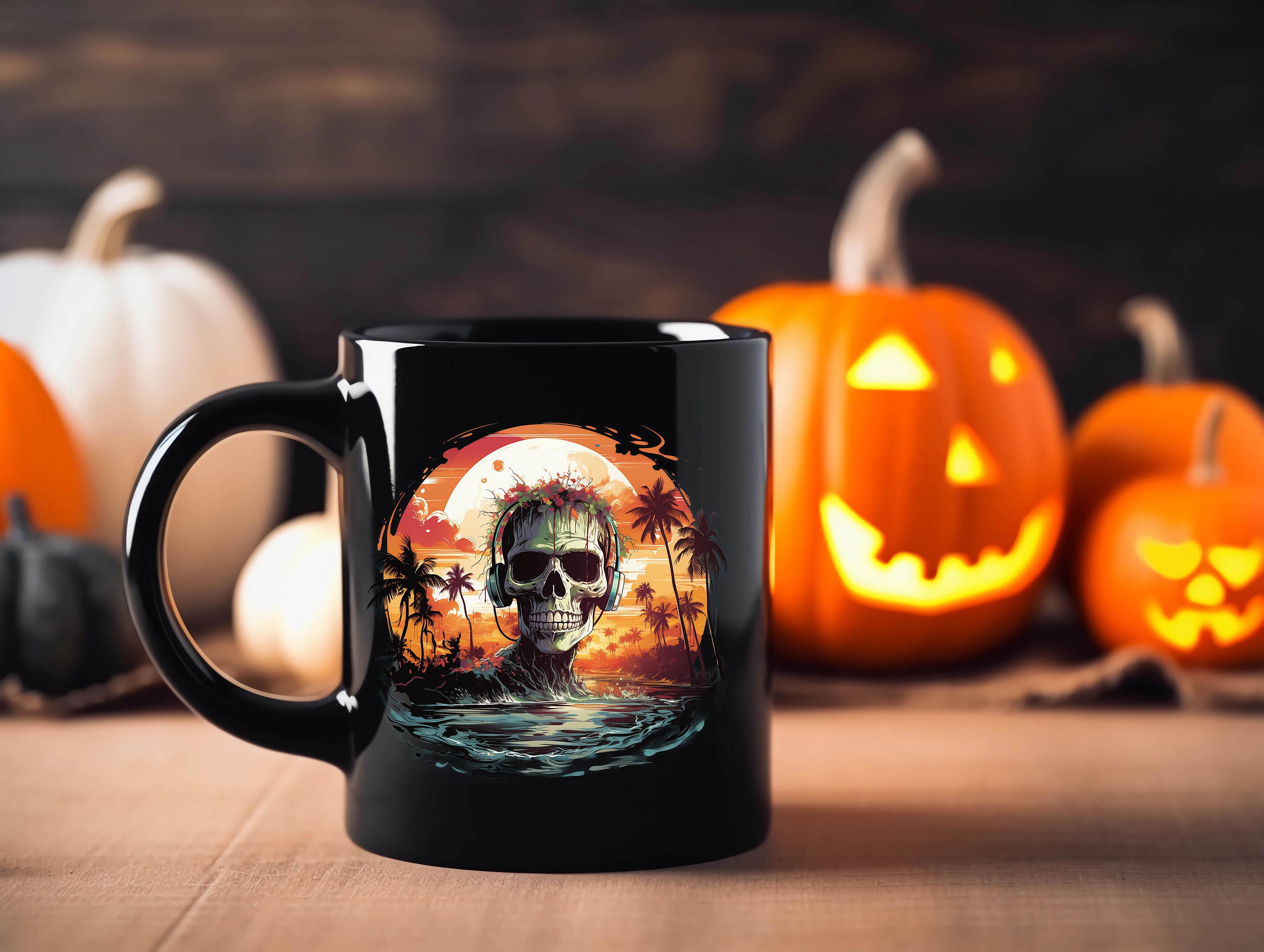 Beach Png, Skull Png, Horror Png, Summer Vibes Png, Sunshine Png, Scary ...