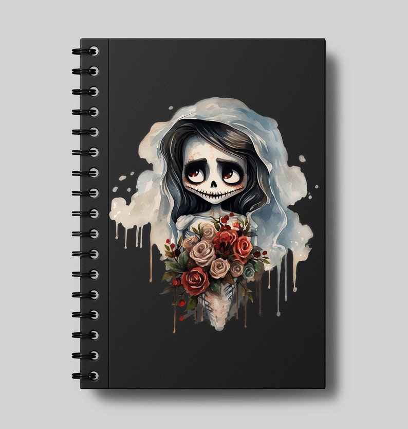Corpse Bride Png Skull Png Horror Png Scary Watercolor - Etsy