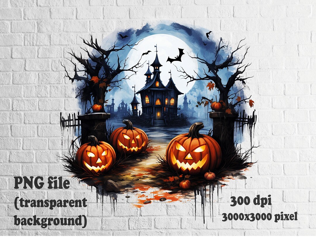 Halloween Png, Witch Clipart, Horror Png, Scary Watercolor Clipart ...