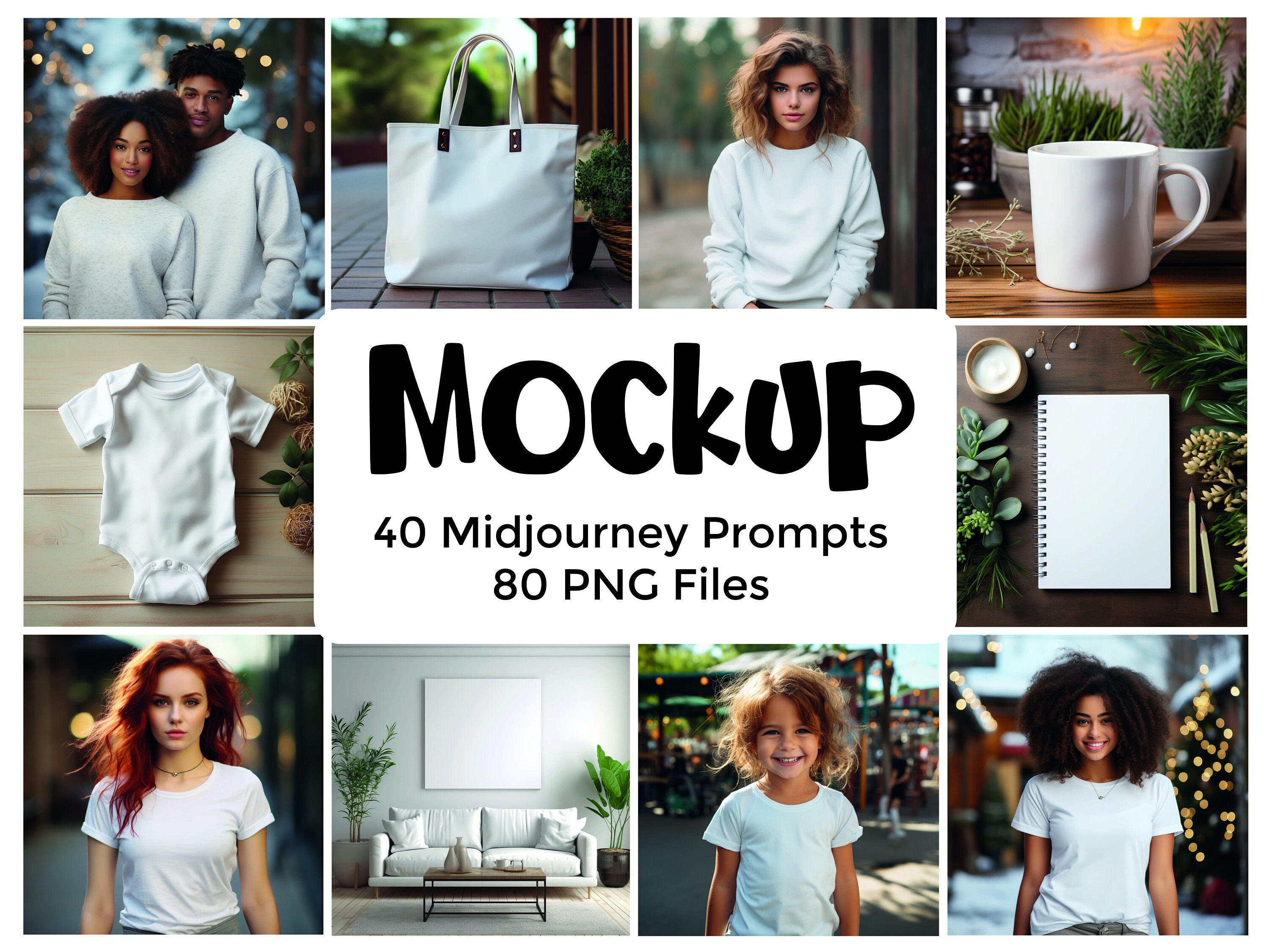 40 Midjourney Mockup Prompts, 80 Cliparts PNG, AI Art, Coffee Mug ...