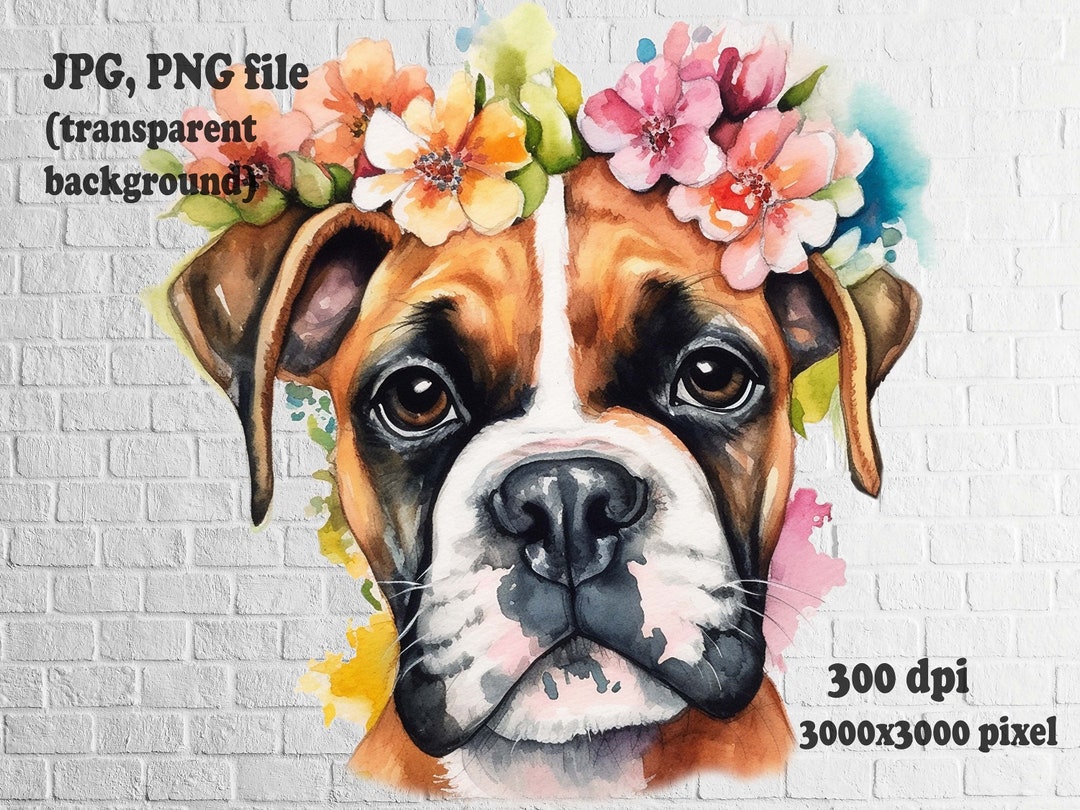 Boxer Png, Dog Png, Sublimation Design, Sublimation Png, Animal Png ...