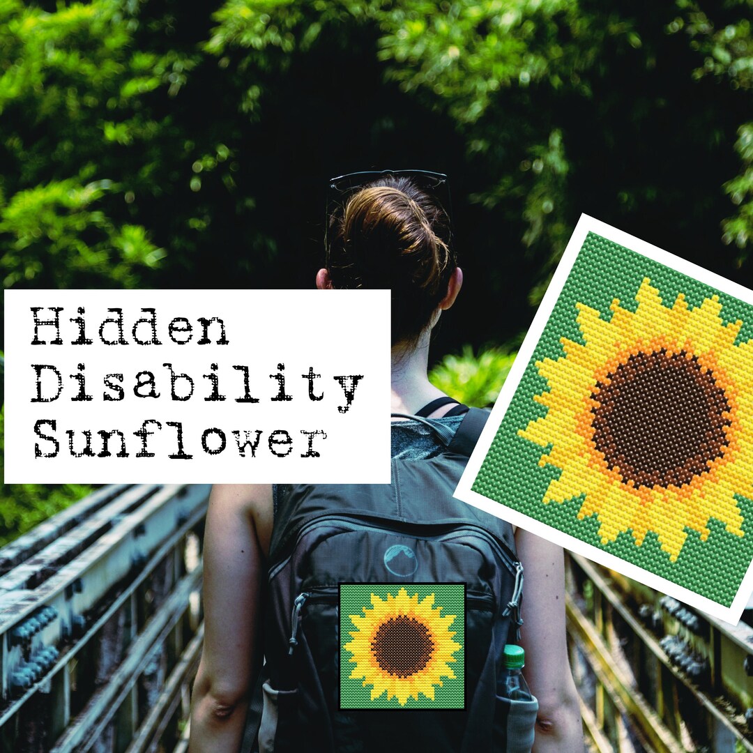 Hidden Disability Sunflower Cross Stitch Pattern - Etsy