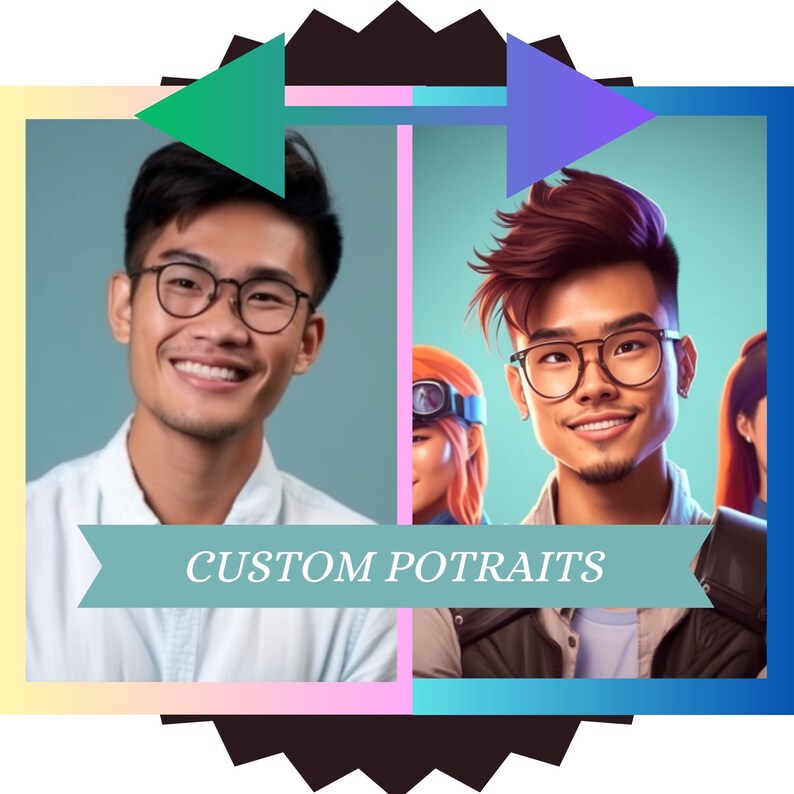 Custom Digital Portrait, Cartoons Illustrations, Custom Themes, Anime ...