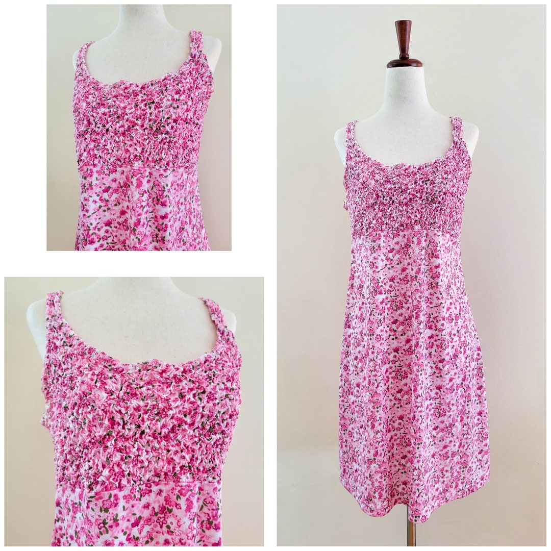 Y2K Ruby Rox Pink Floral Dress - Etsy