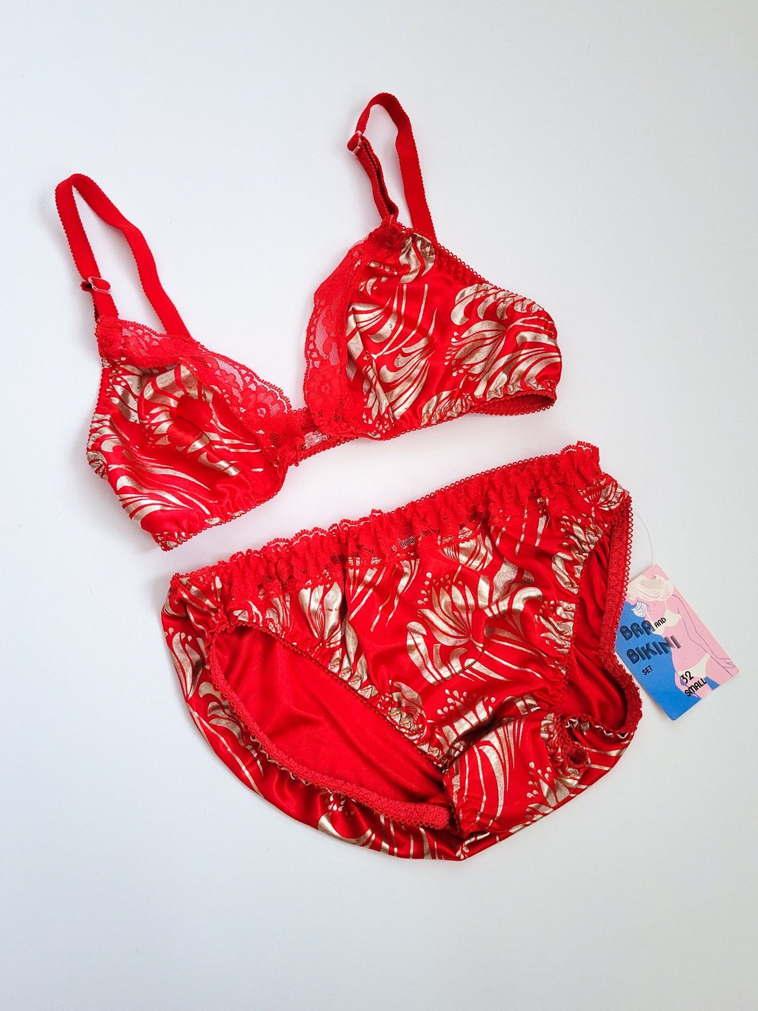 Deadstock Vintage 60s Bra and Underwear Set - Etsy