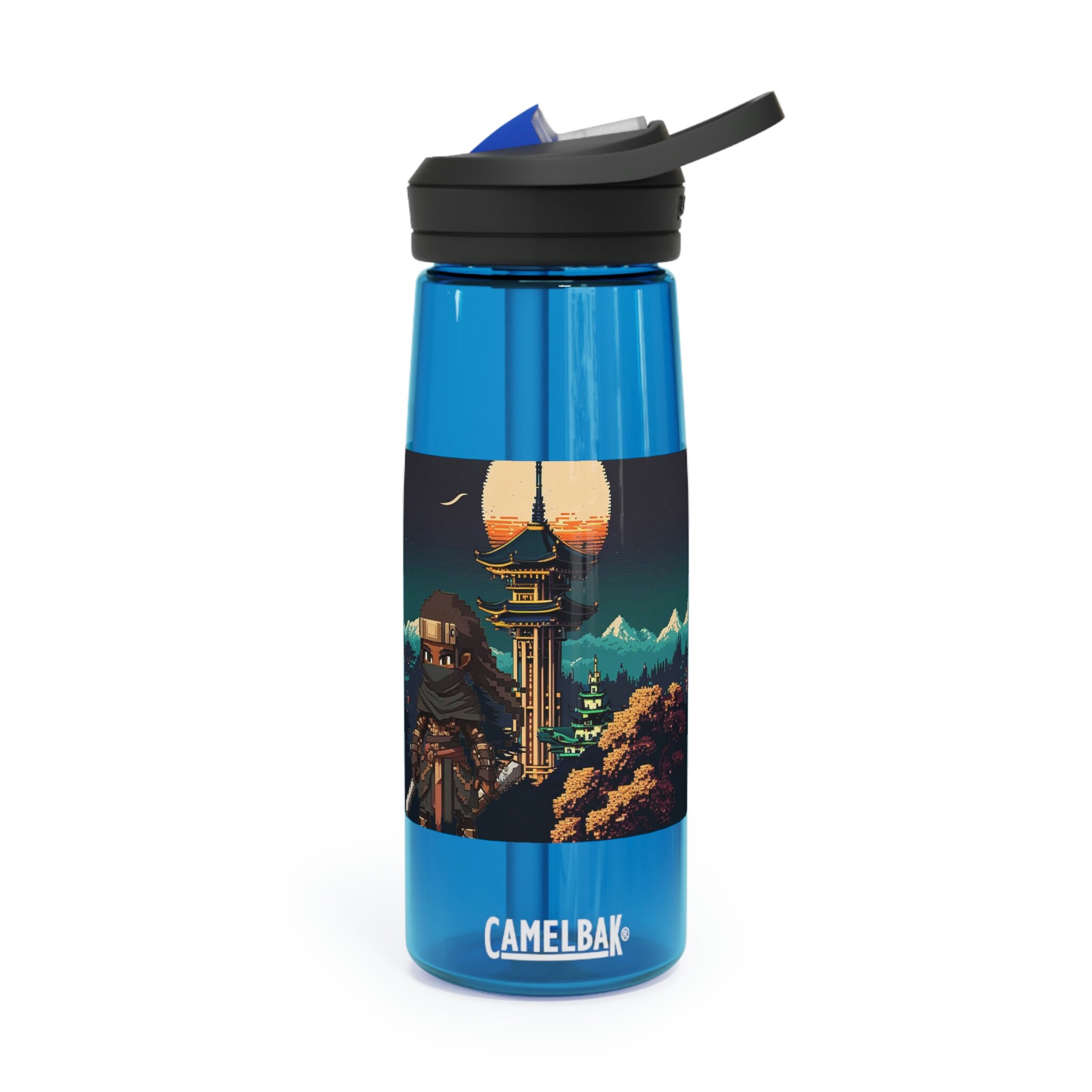 Ninja Water Bottle Retro Game Water Bottle - Etsy