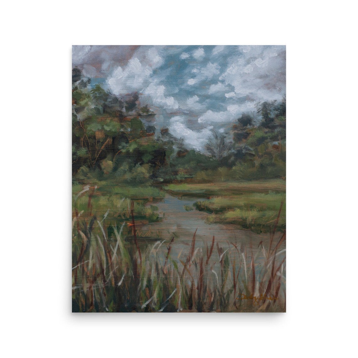 Marsh Painting Print Landscape Painting Print Oil Painting - Etsy