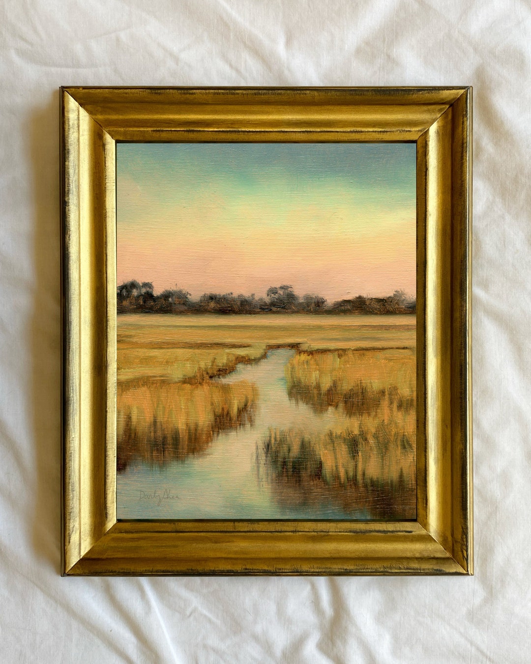 Marsh Painting Print, Landscape Oil Painting Print, Oil Painting Print ...