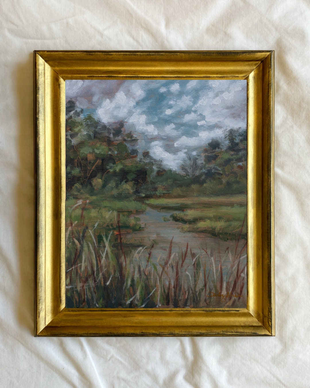 Marsh Painting Print Landscape Painting Print Oil Painting - Etsy