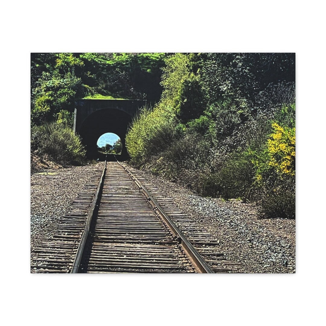 Canvas Print, Railroad Tunnel in Point Richmond, California 1 25", Wall Art Home Decor, Gideon S ...