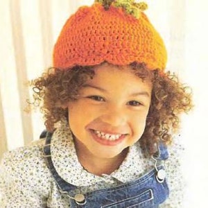 CROCHET PATTERN, Crochet Pumpkin Hat Pattern, Toddler Halloween Hat ...