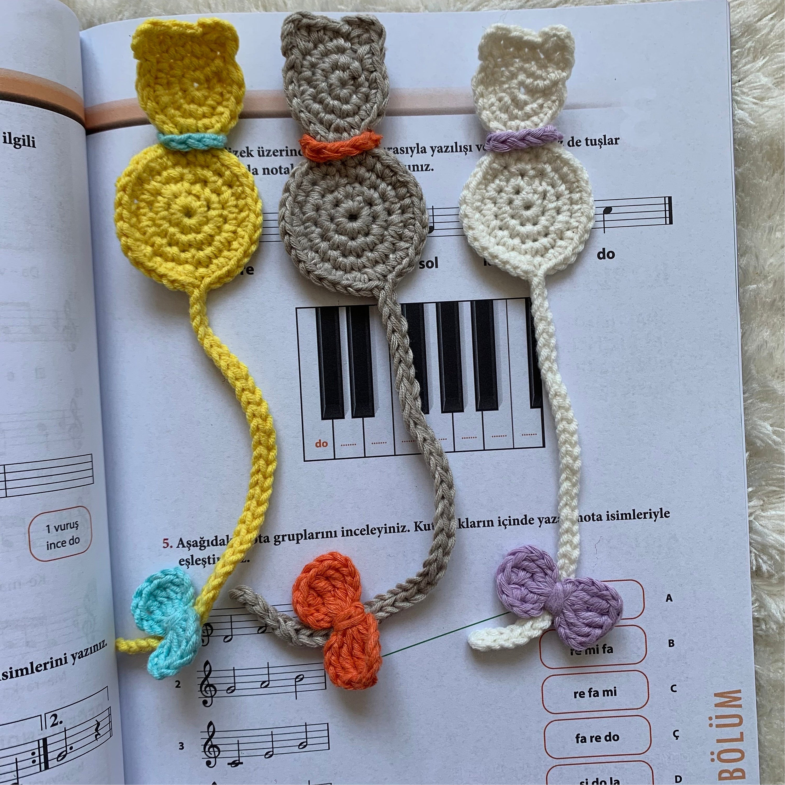 CROCHET PATTERN, Crochet Bookmark Pattern Cat, Easy Bookmark Pattern ...