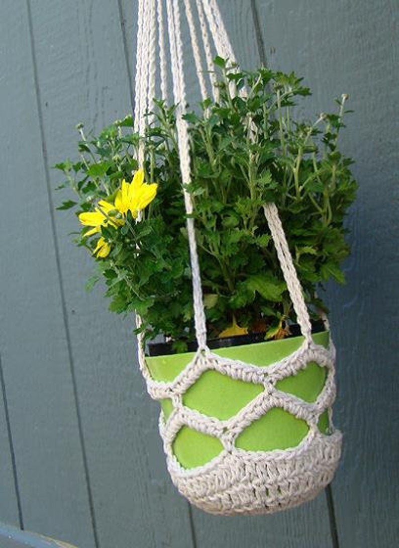 CROCHET PATTERN, Crochet Hanging Herb Holder Pattern - Etsy