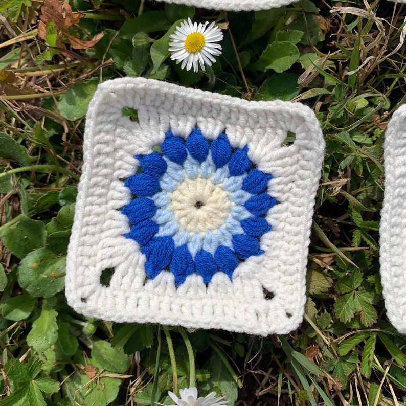 CROCHET PATTERN, Starburst Square Pattern, Crochet Square Pattern ...