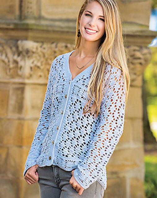 CROCHET PATTERN, Lacy Cardigan Crochet Pattern, Crochet Jacket Pattern ...