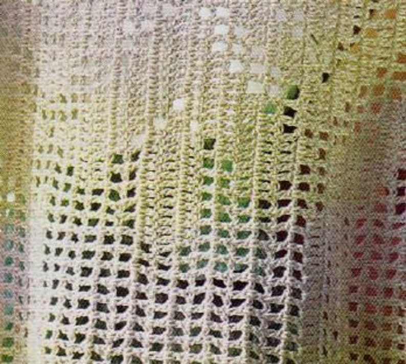 CROCHET PATTERN, Lace Curtain Pattern, Boho Curtain Pattern, Vintage ...