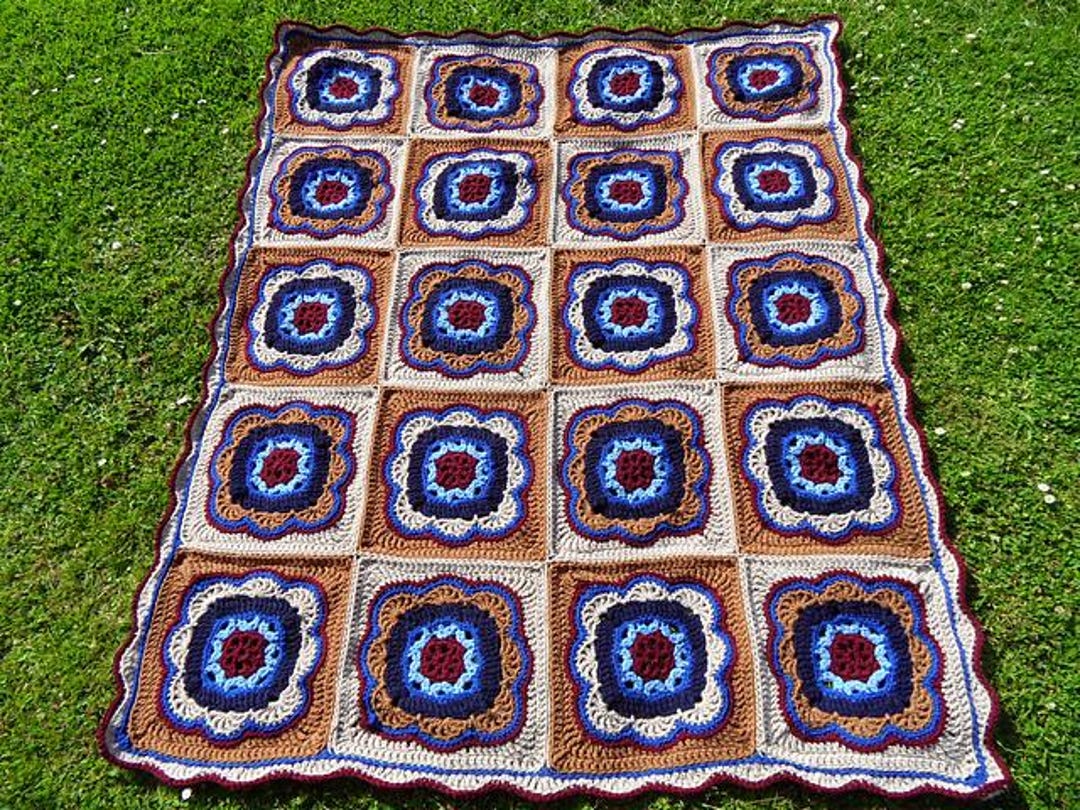 CROCHET PATTERN, Moroccan Tile Afghan Pattern, Moroccan Tile Pillow ...