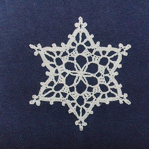 CROCHET PATTERN, Crochet Snowflake Applique, Snowflake Pattern, Vintage ...