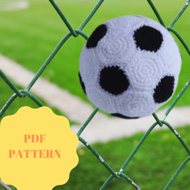 CROCHET PATTERN, Crochet Soccer Ball, Soccer Ball With Instructions and ...