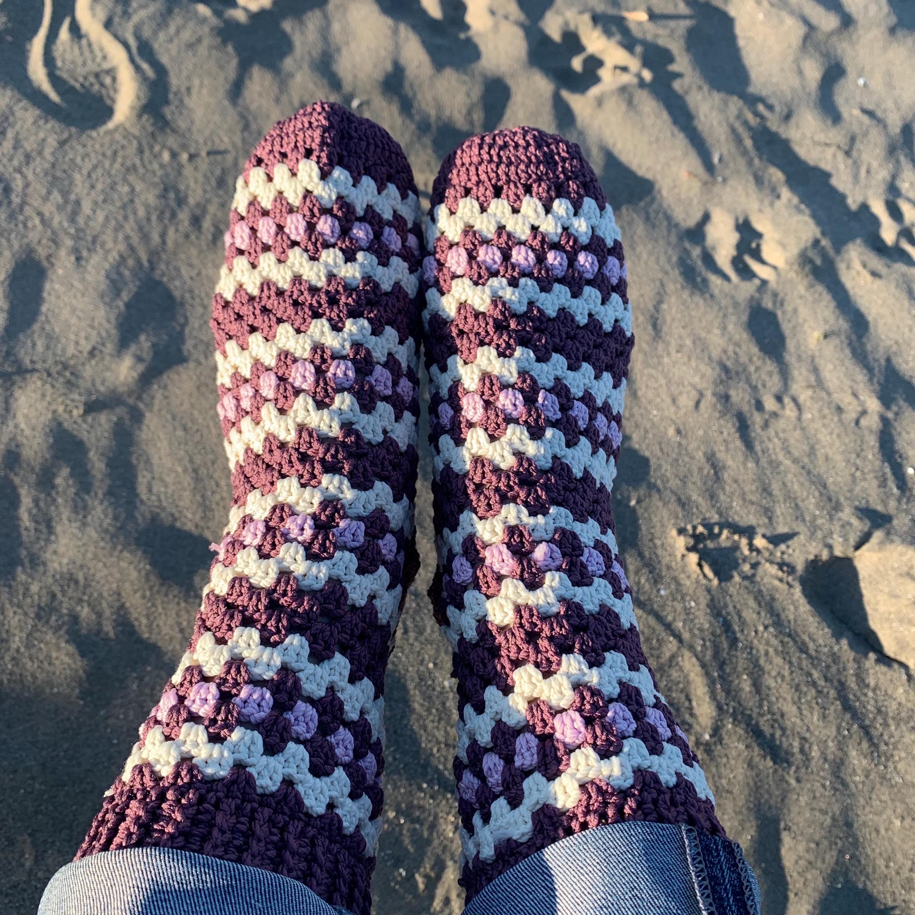 CROCHET PATTERN, Crochet Socks Pattern, Granny Socks Pattern, Crocheted ...