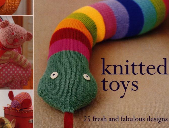 KNITTING PATTERN, Knit Toy Patterns, PDF Scan of Vintage Magazine for ...