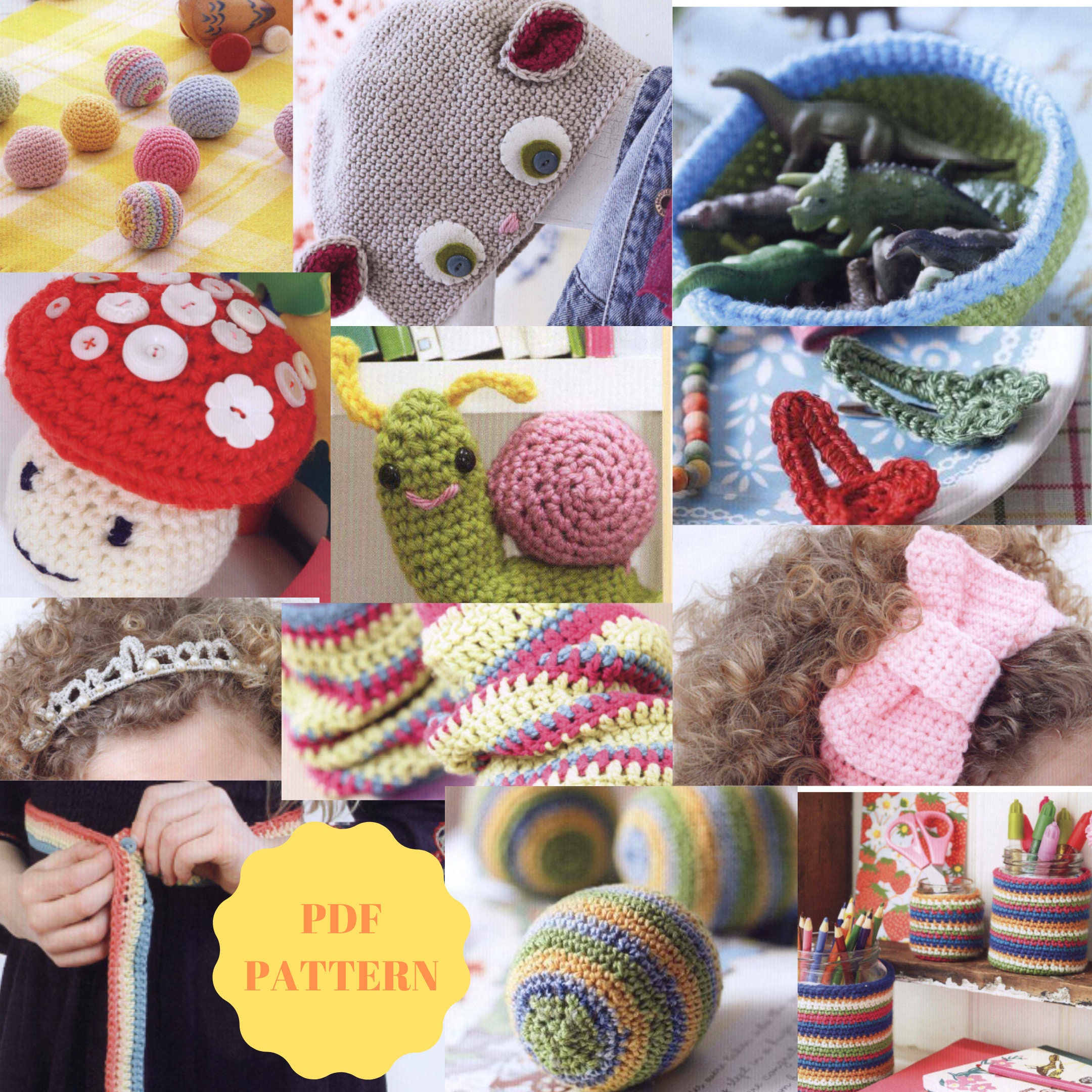 CROCHET PATTERN, Crochet Basics, Fun and Easy Crochet Projects for ...