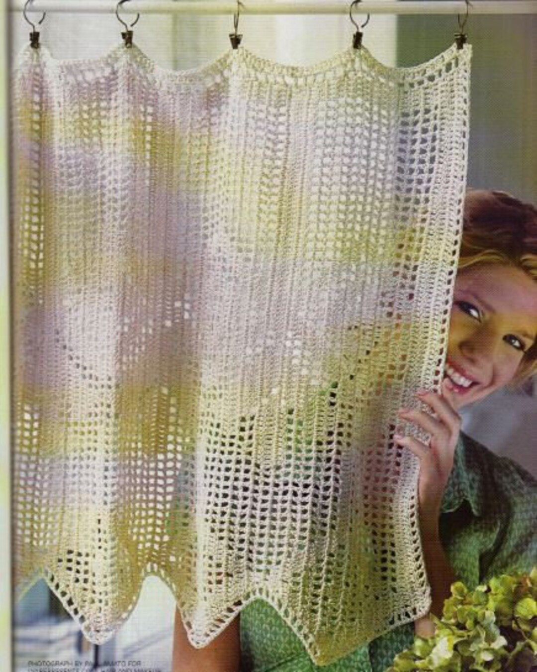 CROCHET PATTERN, Lace Curtain Pattern, Boho Curtain Pattern, Vintage ...