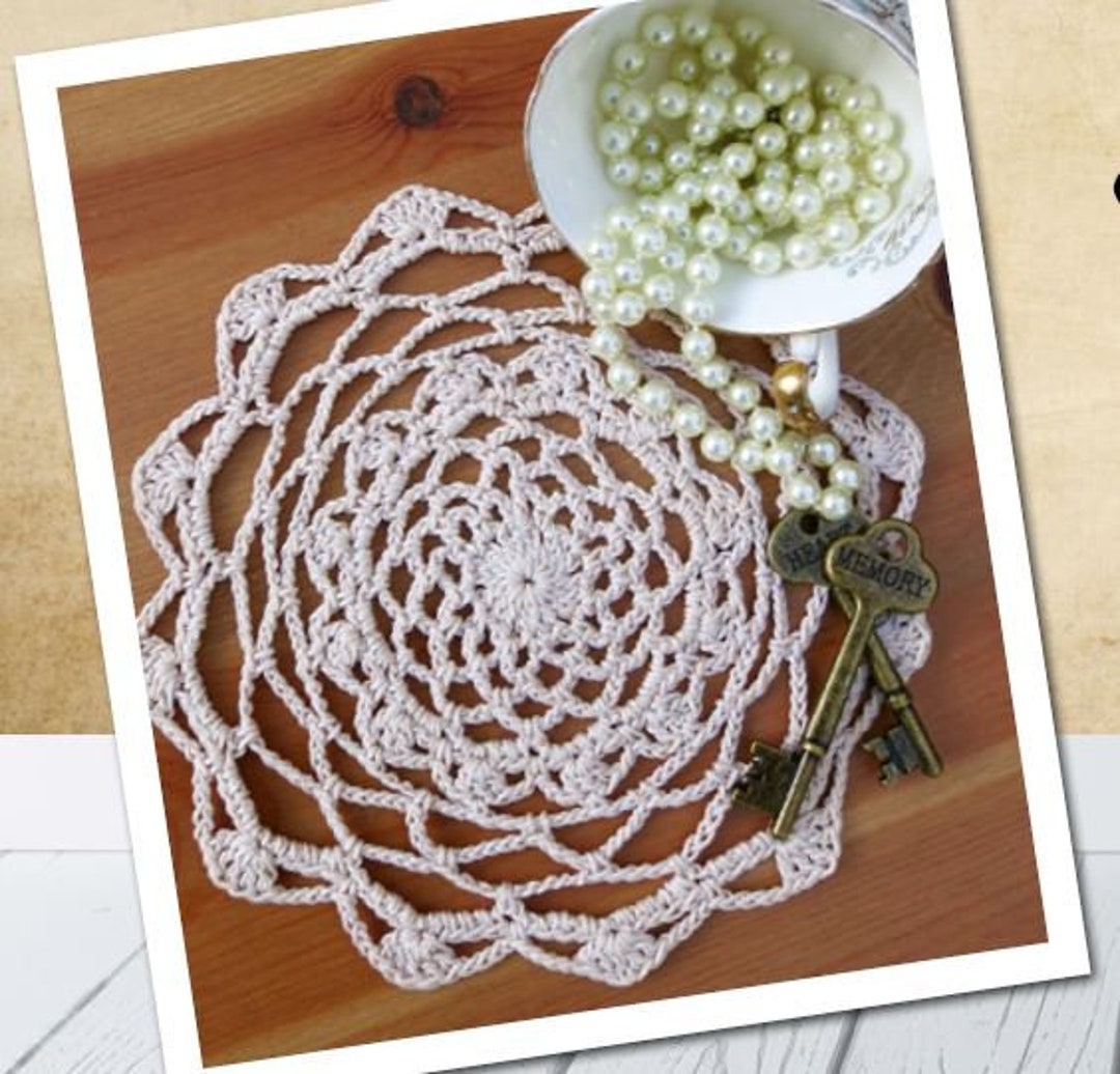 CROCHET PATTERN, Easy Lace Doily Pattern, Vintage Lacedoily Pattern - Etsy