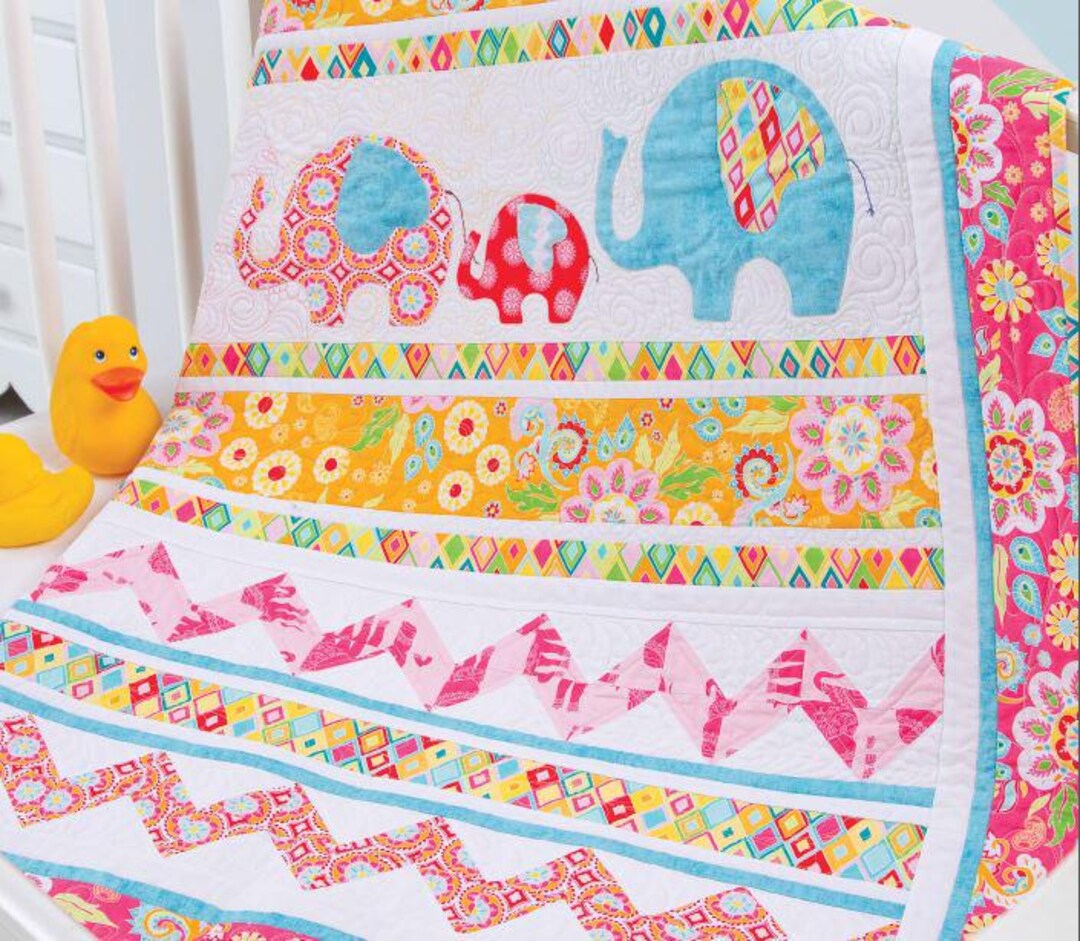 QUILT PATTERN, Elephants Quilt Pattern, Vintage Quilt Pattern ...