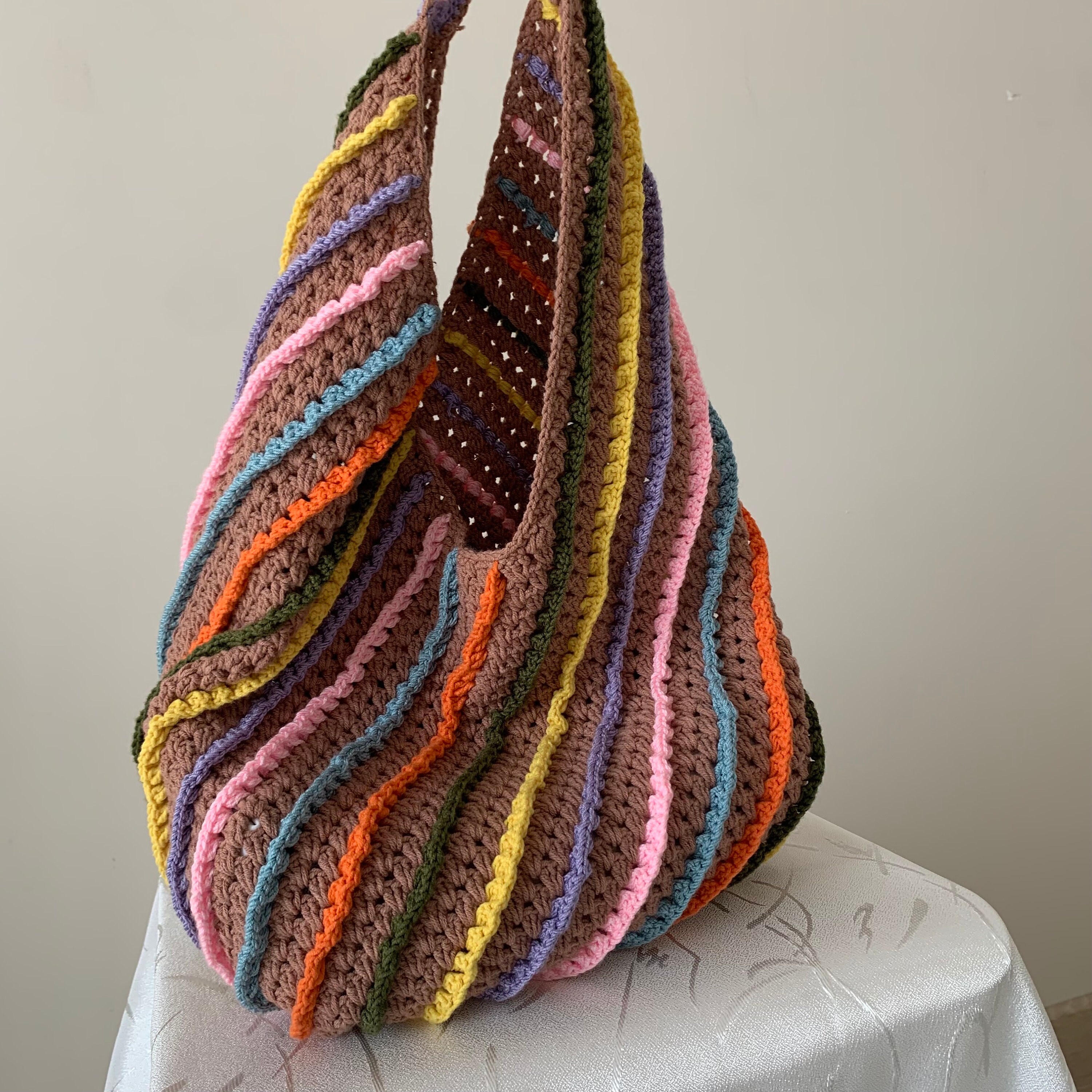 CROCHET PATTERN, Crochet Tote Bag Pattern, Crochet Shoulder Bag Pattern ...