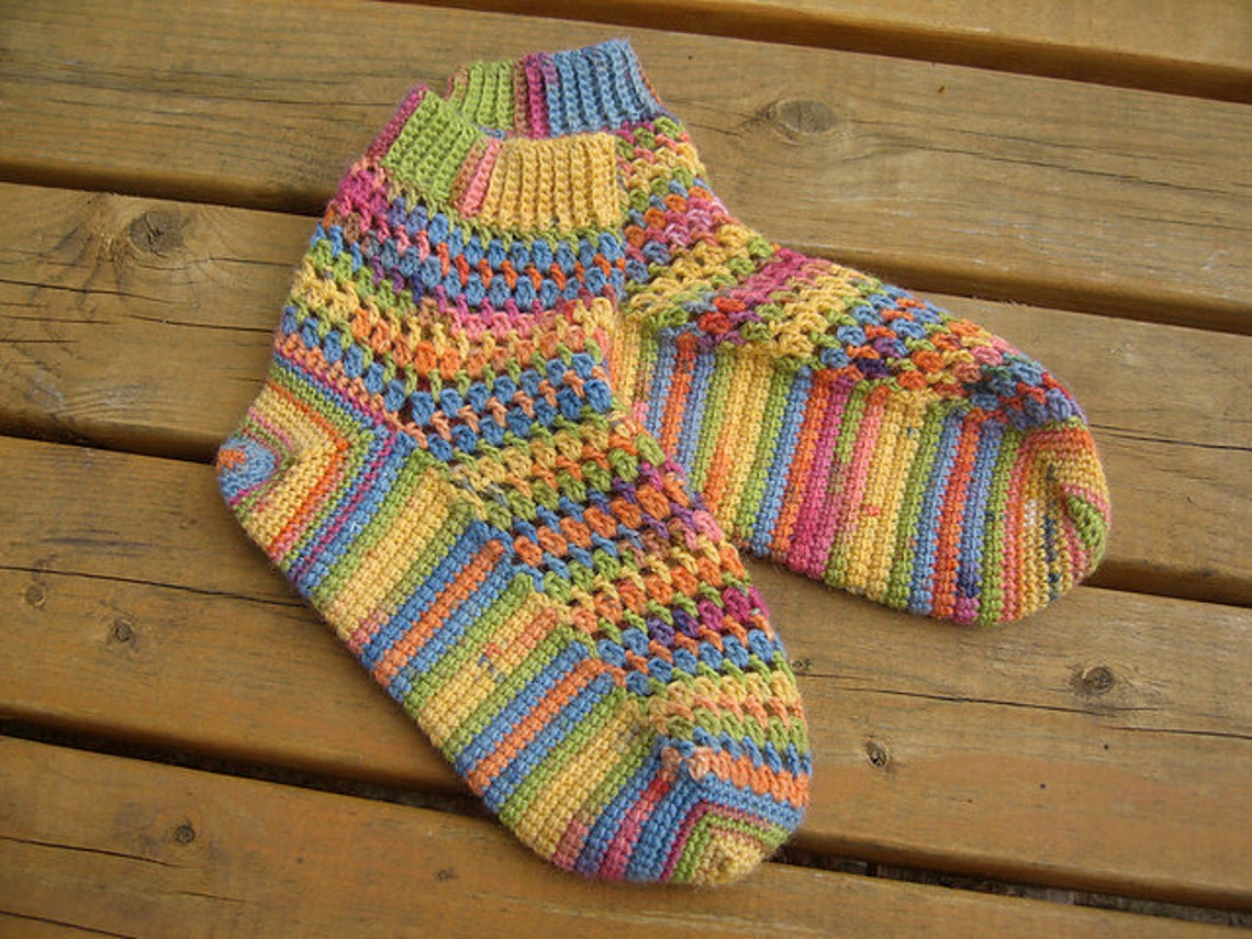 CROCHET PATTERN, Crochet Socks Pattern, Crocheted Socks - Etsy