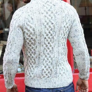 KNITTING PATTERN, Aran Sweater Pattern,aran Sweater Vintage Knitting ...