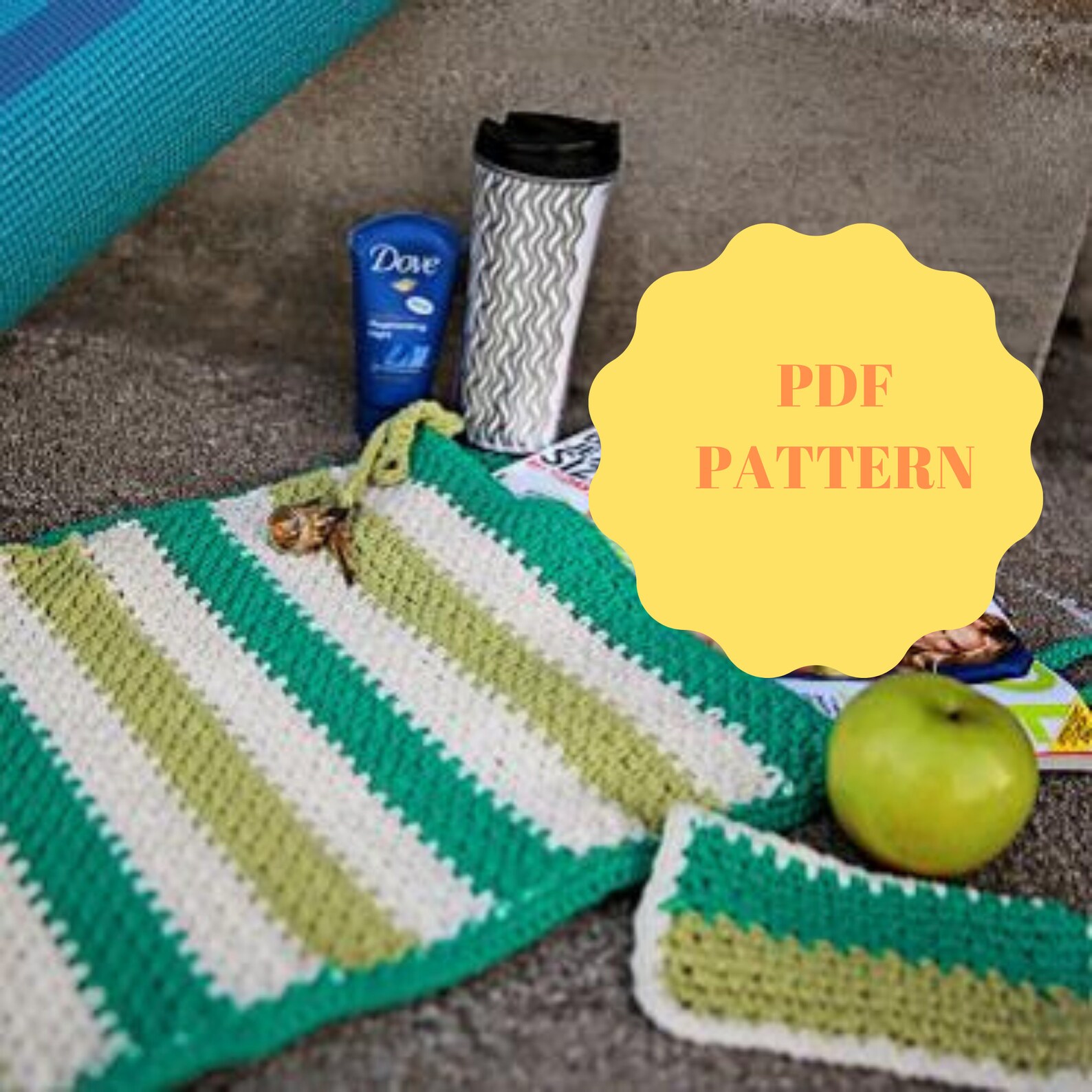 CROCHET PATTERN, Yoga Mat Bag, Yoga Crochet Pattern, Crochet Yoga Bag ...