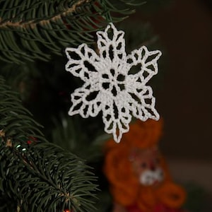 CROCHET PATTERN, Crochet Snowflake Appliques, 6 in 1, Snowflake ...