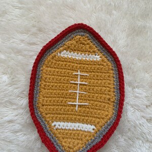 CROCHET PATTERN, Coaster and Hotpad, Football Coaster, Football Hot Pad ...