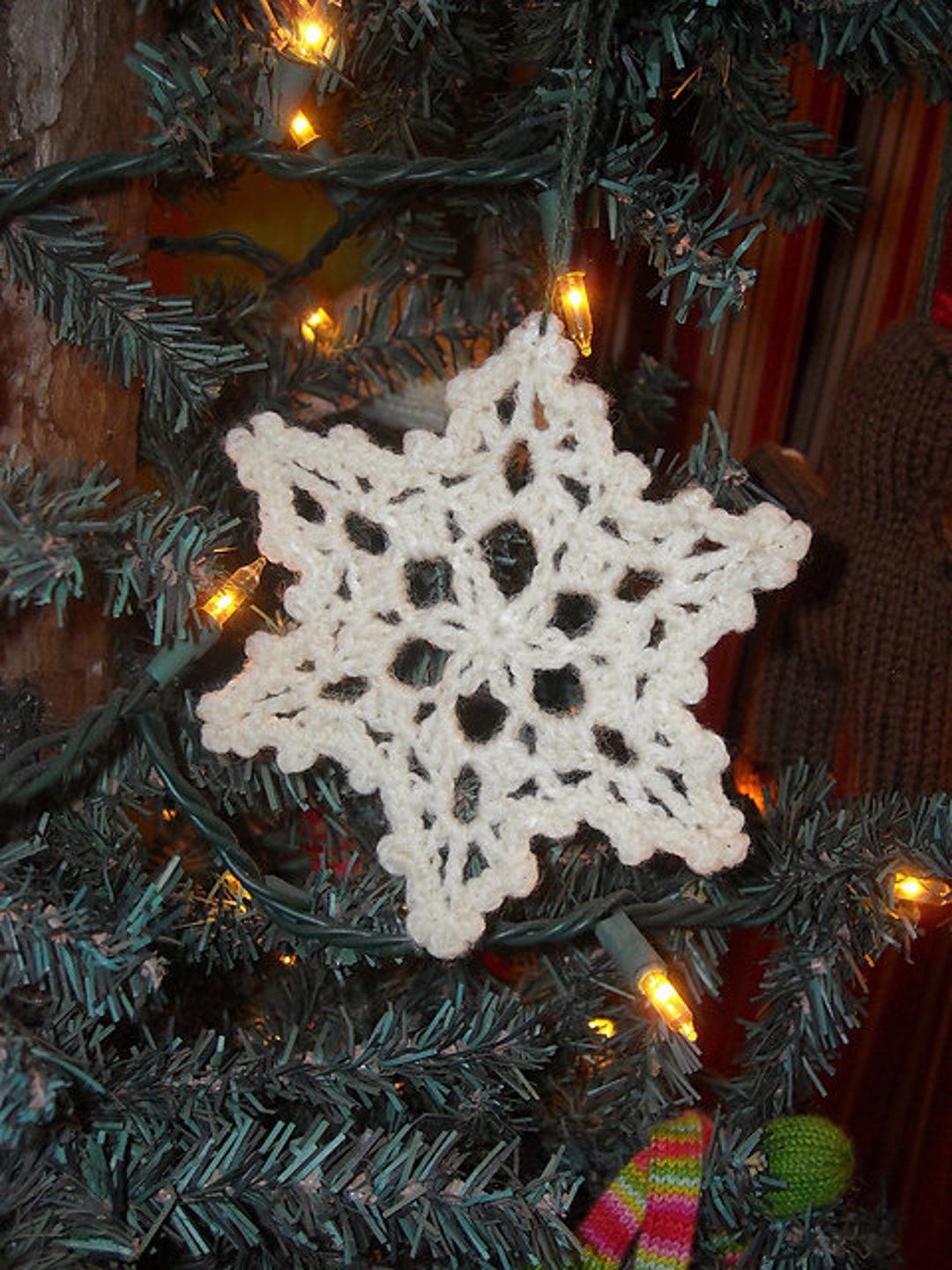CROCHET PATTERN, Crochet Snowflake Applique, Snowflake Pattern, Vintage ...