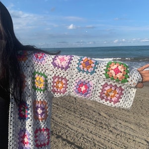 CROCHET PATTERN, PDF Granny Square Jacket Pattern,crochet Duster ...