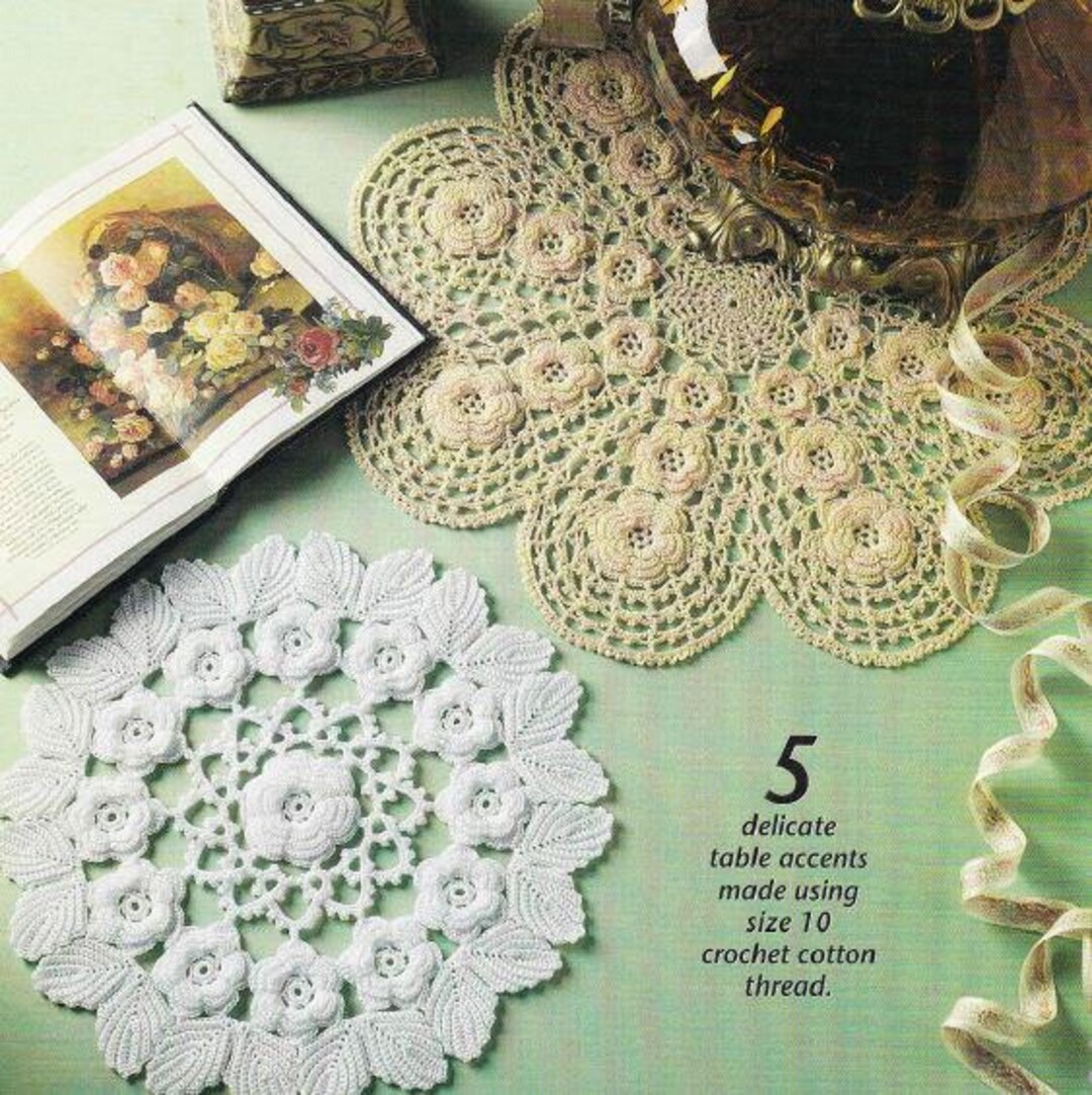 CROCHET PATTERN, Lace Crochet Doily Pattern, Irish Crochet Lace ...