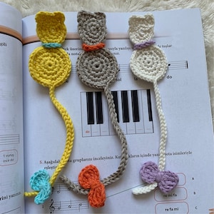 CROCHET PATTERN, Crochet Bookmark Pattern Cat, Easy Bookmark Pattern ...
